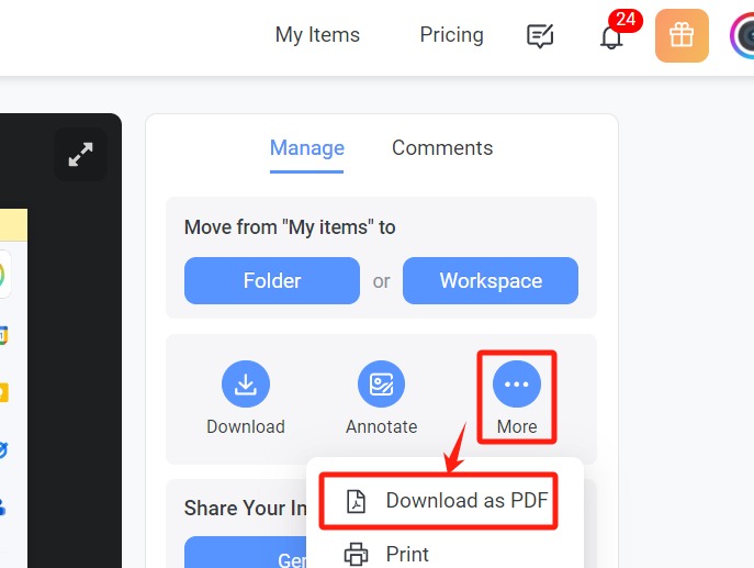 How to download or save a screenshot as PDF – Awesome Screenshot Help ...