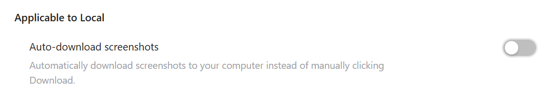 How to turn on or turn off "Auto-download screenshots" in the Awesome ...