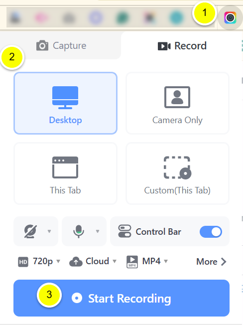 How to record window content using Awesome Screenshot extensions for ...